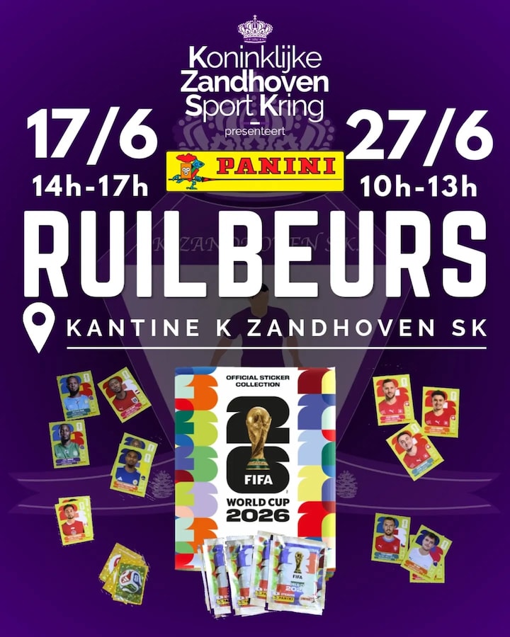 WK-stickers dubbel? K Zandhoven SK organiseert twee Panini-ruilbeurzen ...