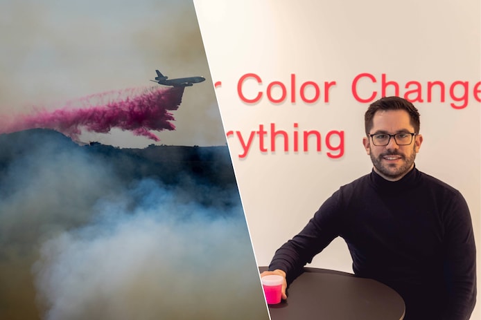 Dit Limburgs bedrijf kleurt het bluspoeder in LA roze: “Geeft toch wel ...