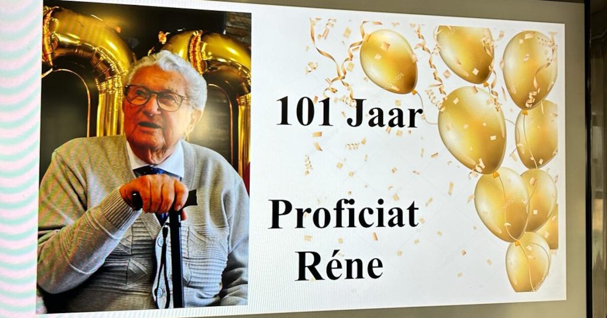 René viert 101ste verjaardag: “Een straffe stoot” | Kortrijk | HLN.be