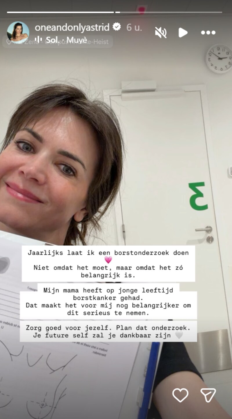BV 24/7. Astrid Coppens laat jaarlijks borstonderzoek doen en dit zijn ...