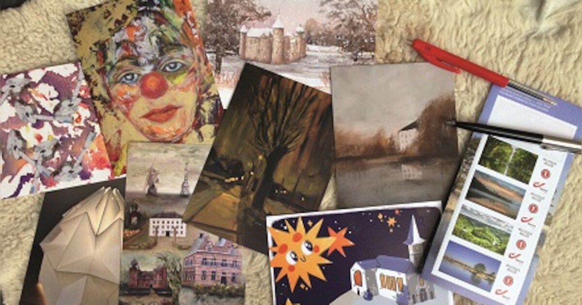 Creatieve Aartselarenaren ontwerpen acht unieke postkaartjes: “Een ...
