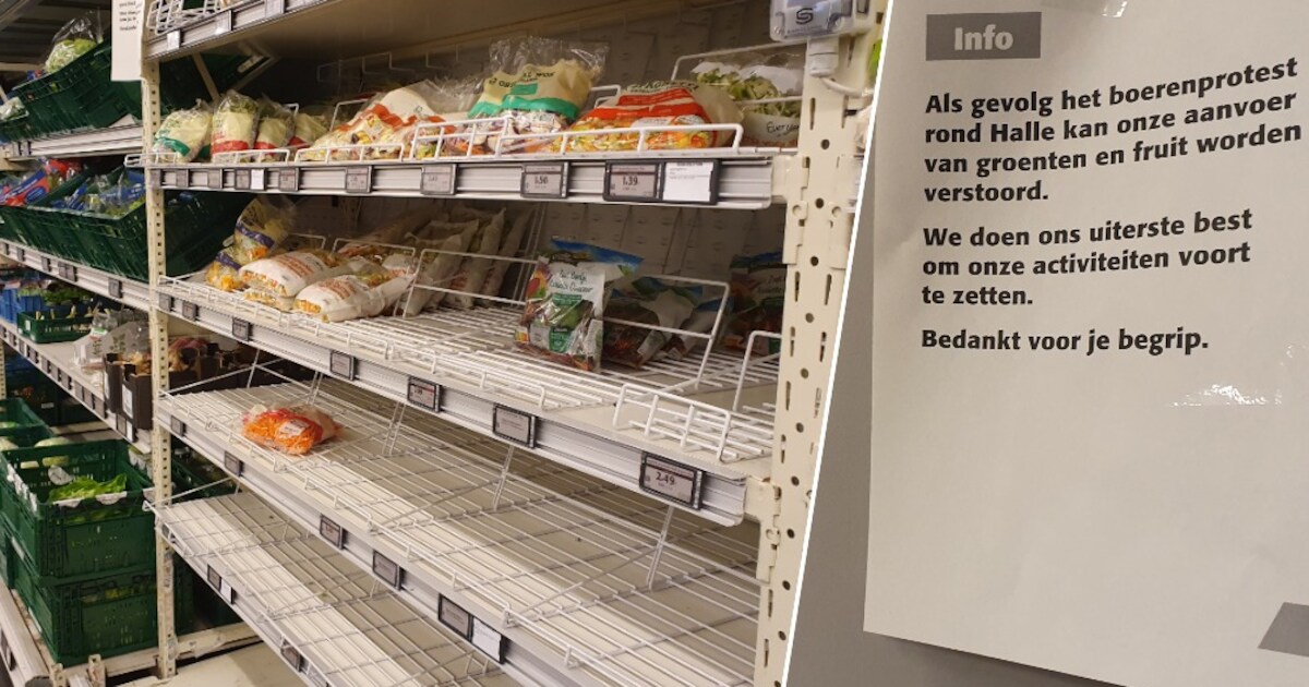 Winkelvoorraad Colruyt slinkt door blokkades van boeren: “Aanvoer van ...
