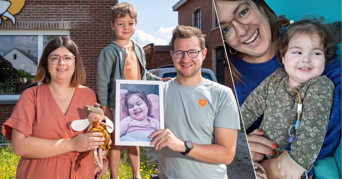 Line (2) die als enige in België leed aan zeldzaam syn­droom, is ...