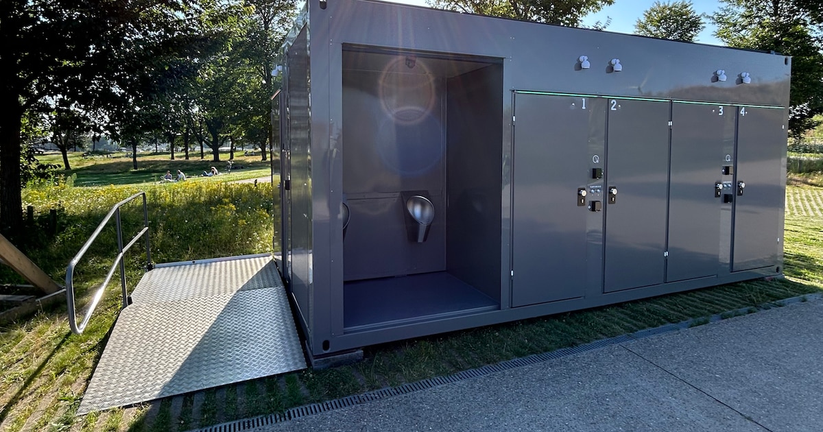 Nieuwe openbare toiletten geplaatst in Antwerps Droogdokkenpark ...