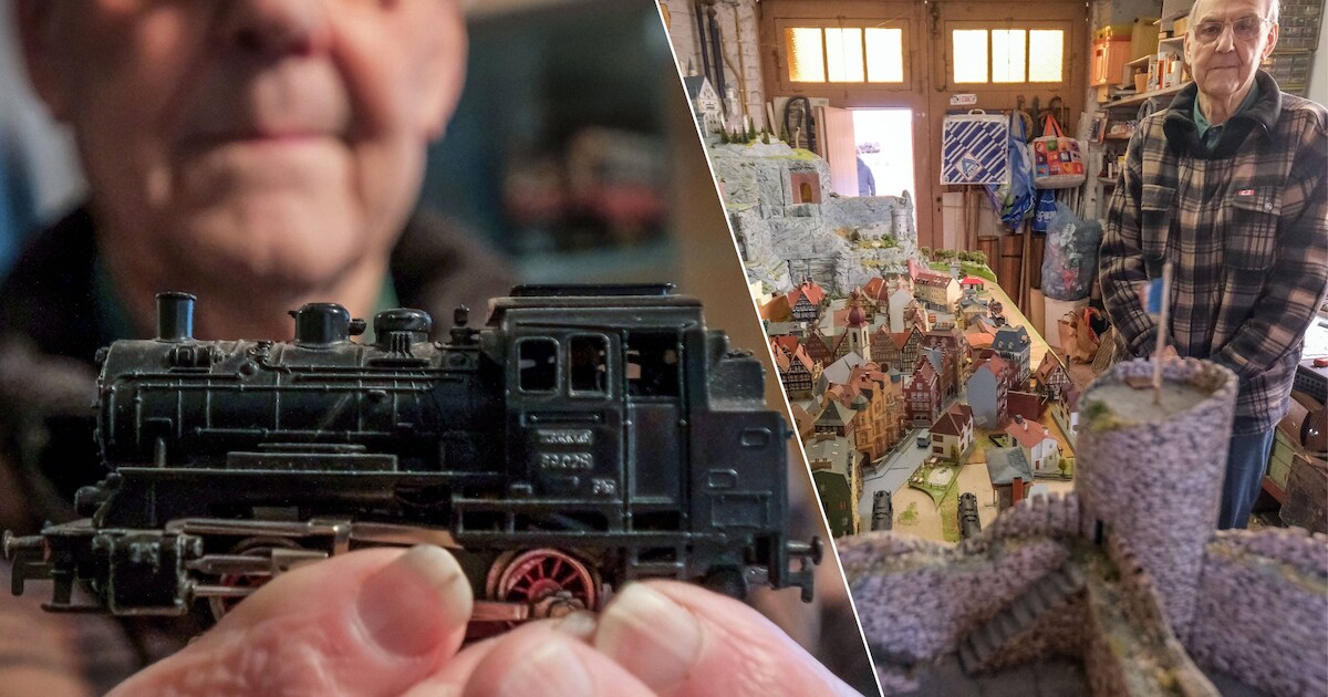 70 jaar lang bouwde Willy (92) aan zijn collectie treintjes: “Op slag ...