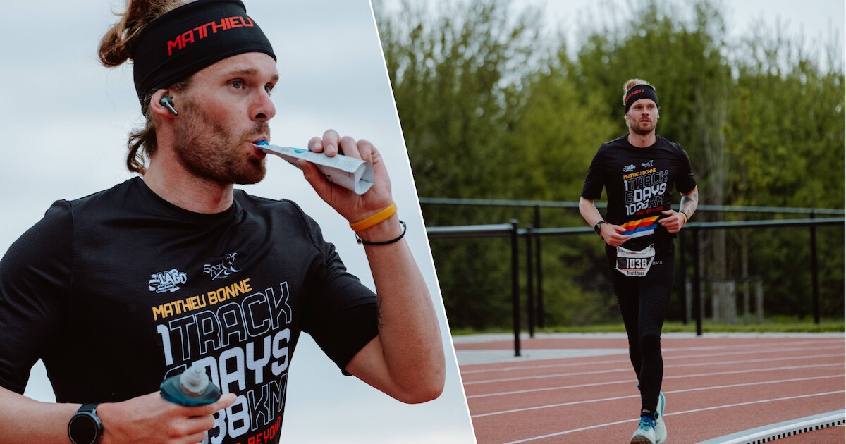 Matthieu Bonne al 476 kilometer aan het lopen sinds zaterdag ...