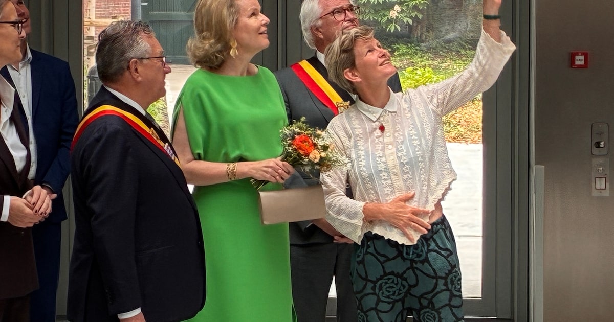 Koningin Mathilde bezoekt nieuwe Brugse expohal BRUSK, net voor ...