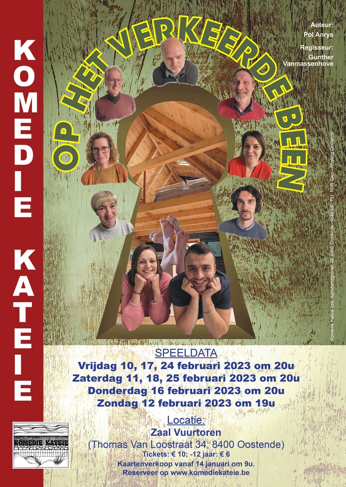 Komedie Kateie brengt ‘Op het verkeerde been’ op de planken | Oostende ...