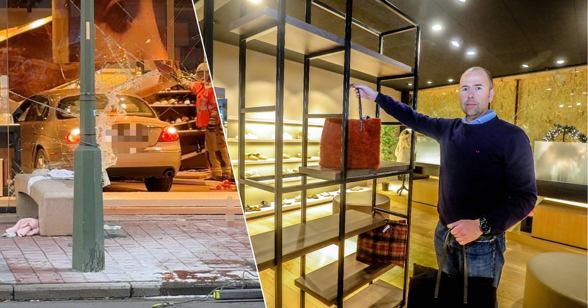 Schoenenwinkel Ralet in Knokke alweer open, daags nadat wagen etalage ...