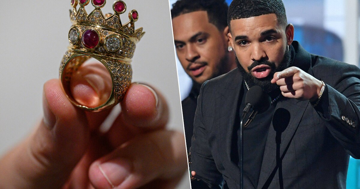 Drake telde miljoen dollar neer voor ring van overleden rapper Tupac ...
