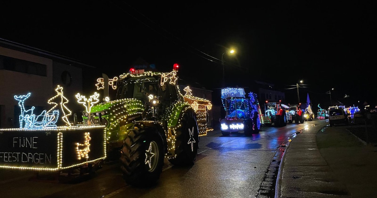 Verlichte tractorparade kleurt al tien jaar straten van Rotselaar: “Er ...