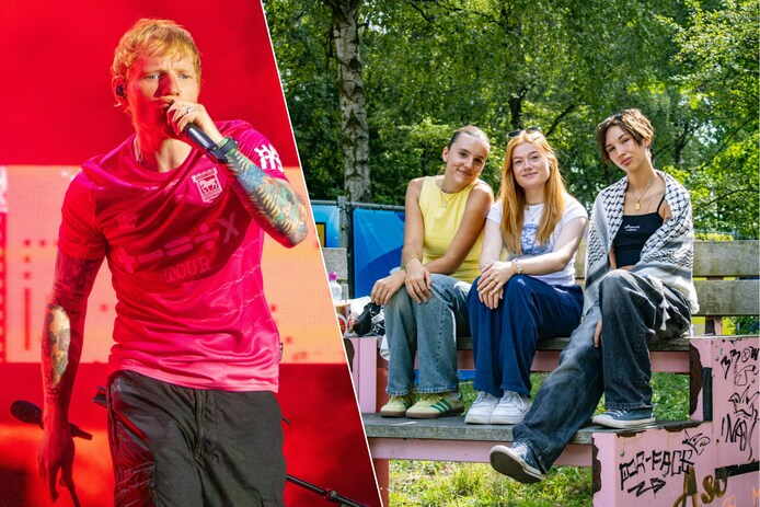 Deze fans stonden vanochtend al te wachten in Antwerpen voor Ed Sheeran ...
