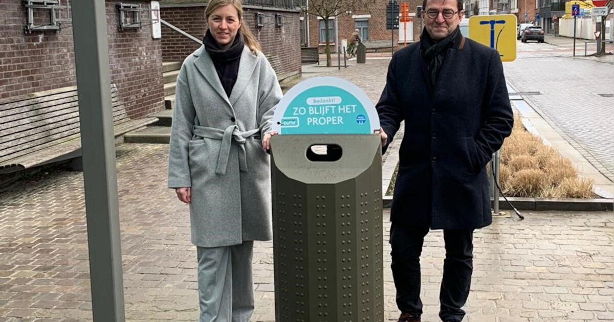 Duffel plaatst grotere vuilnisbakken aan station en kerk: “Proefproject ...