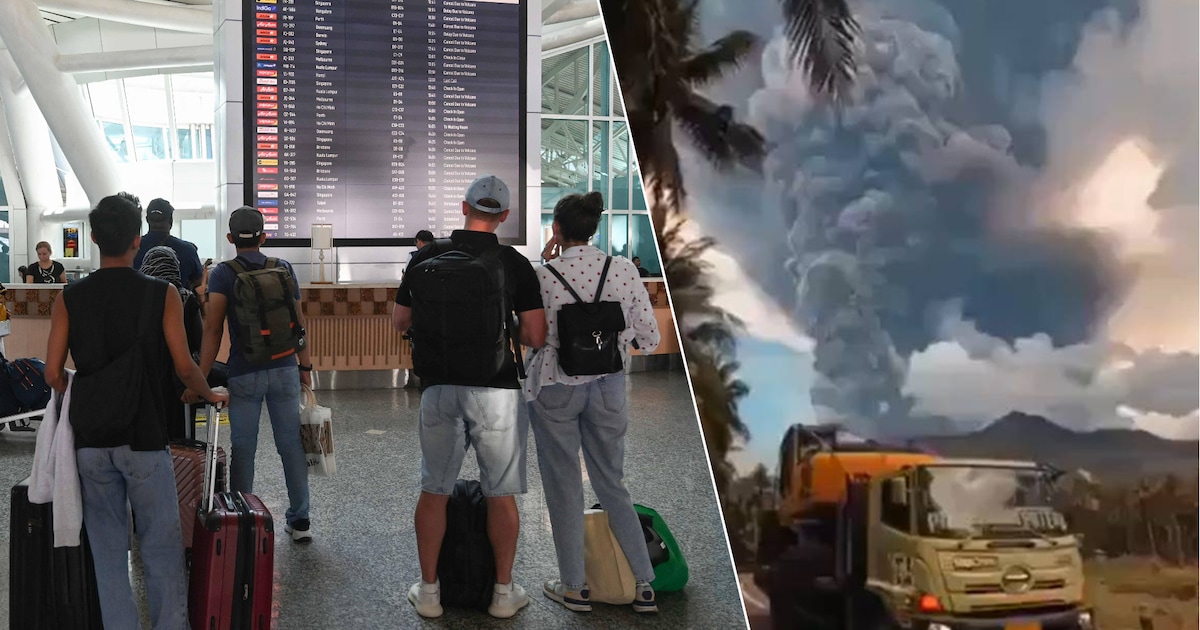 Beelden tonen hoe Indonesische vulkaan gevaarlijke aswolk negen ...