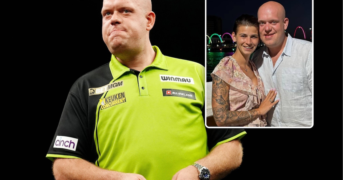 Michael van Gerwen neemt even dartspauze na breuk met vrouw Daphne: “We gaan zware tijd tegemoet ...