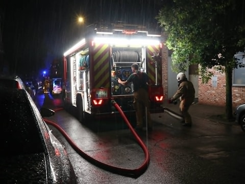 Achterbouw loopt schade op na blikseminslag in Hamme: twee damherten in ...