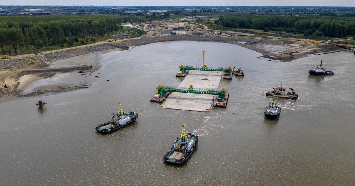 Scheldetunnel krijgt tegenvaller te verwerken: kolossaal element moet ...