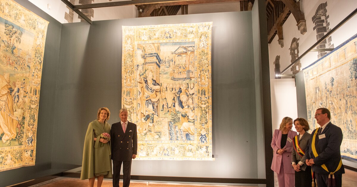 Koningin Mathilde bezoekt expo Margaretha Van Parma | Oudenaarde | HLN.be