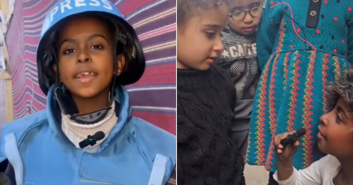 KIJK. Is Lama Jamous de jongste oorlogsjournalist van Gaza? Negenjarige ...