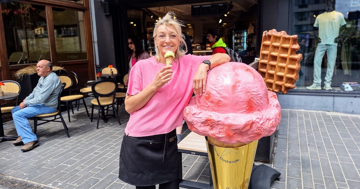 Lieve (54) serveert nu ijs onder haar eigen merk Crèmerie Oostende ...