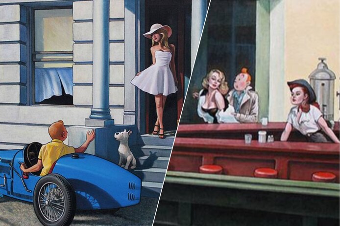 Franse kunstenaar veroordeeld voor erotische Kuifje-schilderijen ...