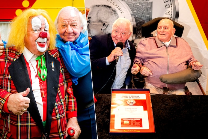 IN BEELD. Bassie en Adriaan geëerd met eigen herdenkingsmunt voor 50-jarige televisiecarrière ...