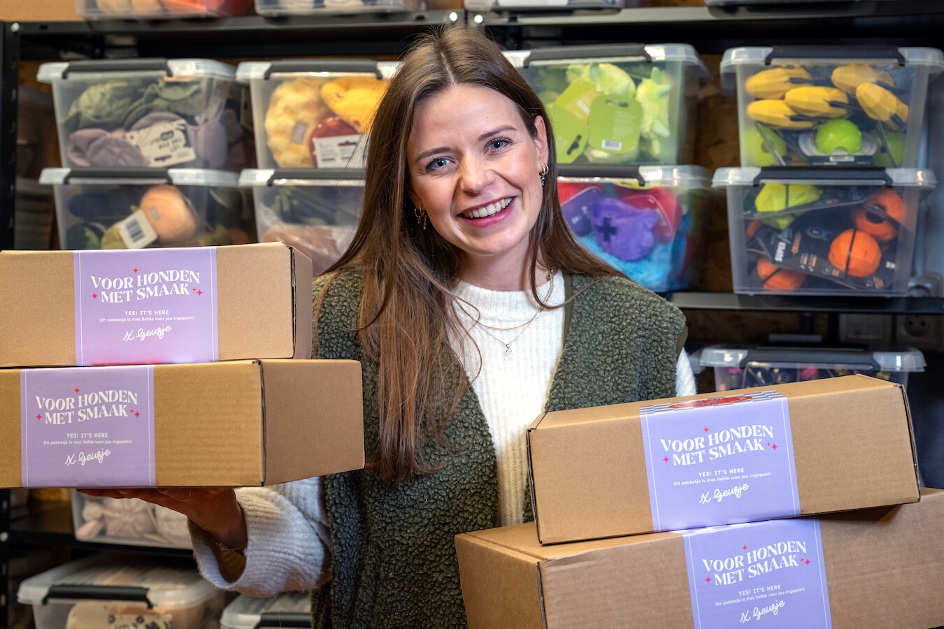 Hoe Sharon (32) uit Roosendaal een hondenwebshop begon dankzij ...