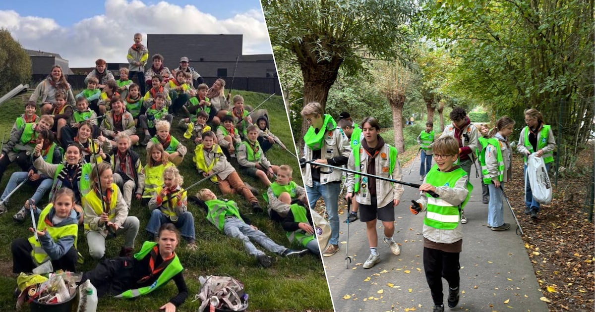 Scouts Parsifal Rumbeke sluit opruimactie tegen zwerfafval af na jaar ...
