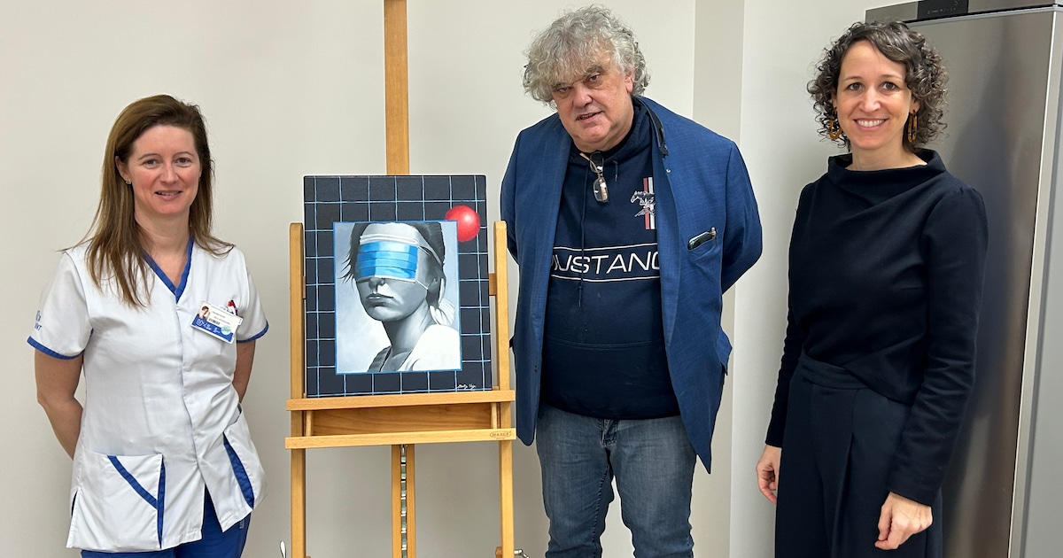 Martin Uvijn schenkt schilderij ‘The Nurse’ aan UZ Gent | Regio | HLN.be