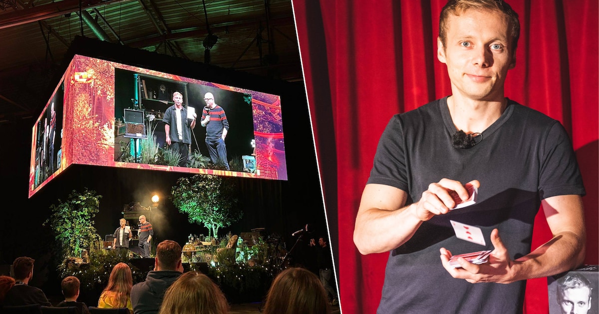 Goochelaar Nicholas Arnst voorspelt tijdens show op FACTS in Gent wie ...