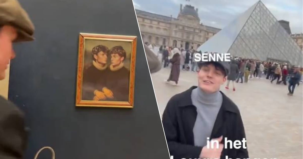 Ondanks strengere maatregelen in het Louvre: Vlaamse Tiktokkers Neal en ...