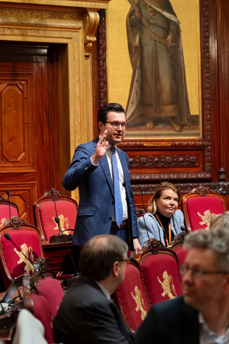 Vlaams Parlementslid en Brugs gemeenteraadslid Jasper Pillen (Open Vld ...