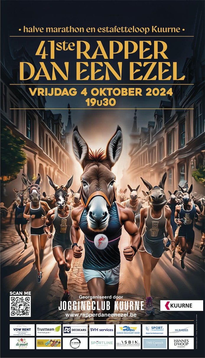 Rapper dan een Ezel pakt uit met een affiche, en daar staan -hoe kan ...