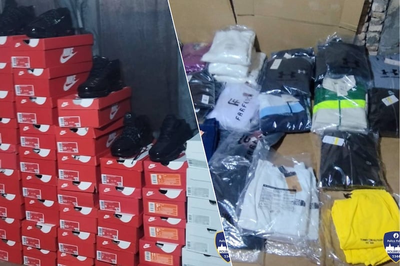 Politie neemt ‘8 kubieke meter’ aan namaakgoederen in beslag in ...
