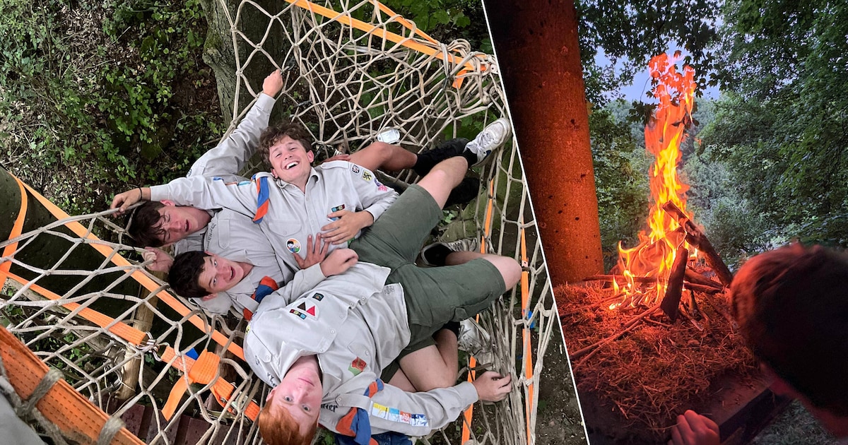 “Een vuurtje op 10 meter hoogte? Dat moet lukken”: scoutsleden vestigen ...