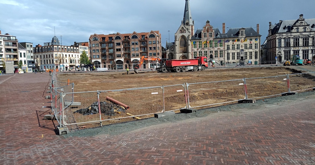 Na feestelijkheden wordt Grote Markt verder afgewerkt | Sint-Niklaas | HLN.be