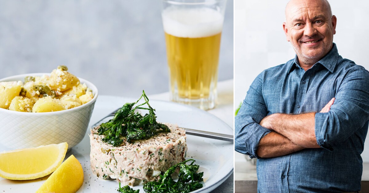 Wat eten we vandaag: verse tonijnsalade met krieltjes, gekookt ei en ...