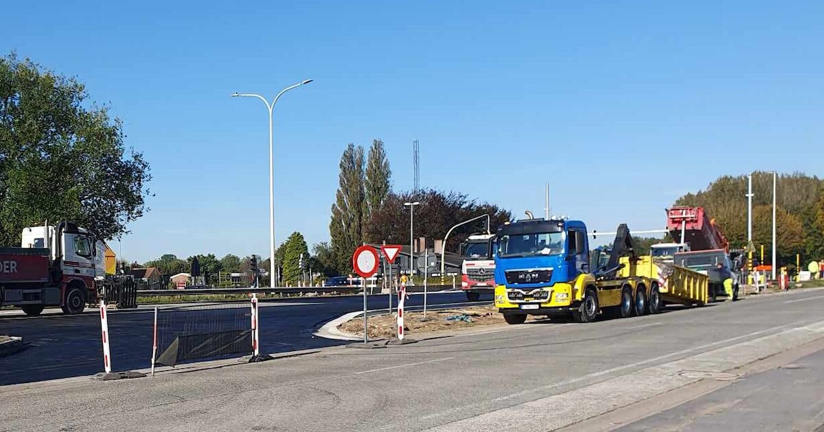 Werken aan kruispunt Den Doorn gaan nieuwe fase in | Ninove | HLN.be