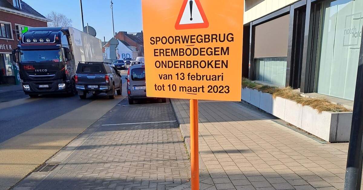 Werken spoorwegbrug Erembodegem: “Wellicht vier weken verkeershinder ...