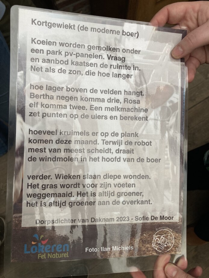 Sofie De Moor nieuwe dorpsdichter van Daknam | Lokeren | hln.be