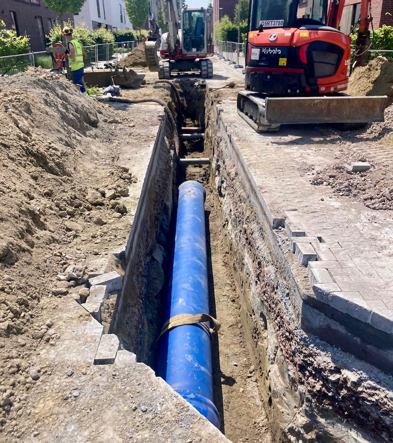 De Watergroep jaagt nieuwe superleiding door straat in Kortrijkse ...