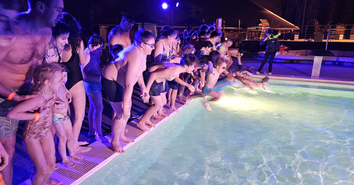 IN BEELD. 150 zwemmers duiken naar pakjes om het nieuwe jaar in te zetten | Lier | hln.be