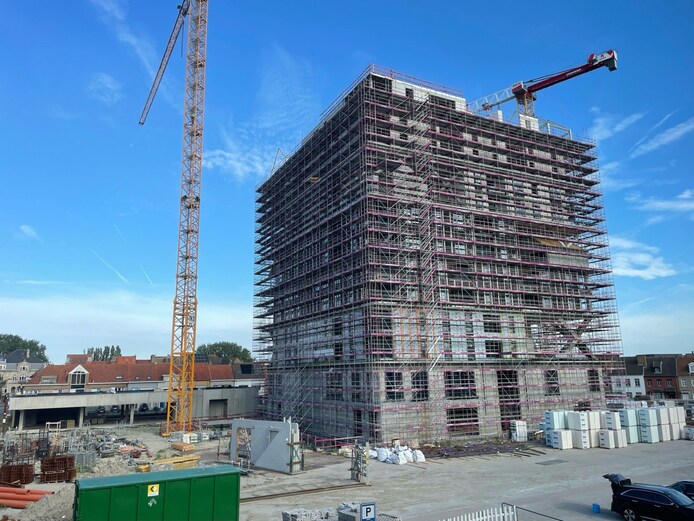 Kleurrijk project HOOST krijgt steeds meer vorm, ruwbouw bijna ...