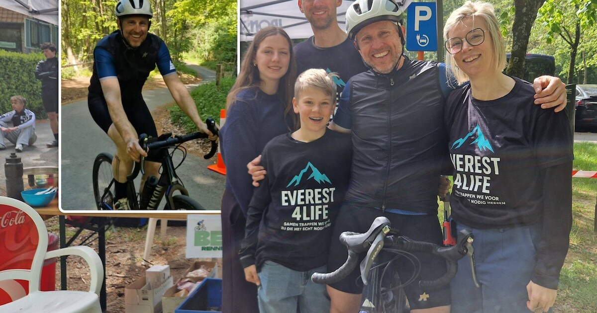 Hans (47) fietst 136 keer de ‘Mount Everest’ van Kluisbergen op voor ...