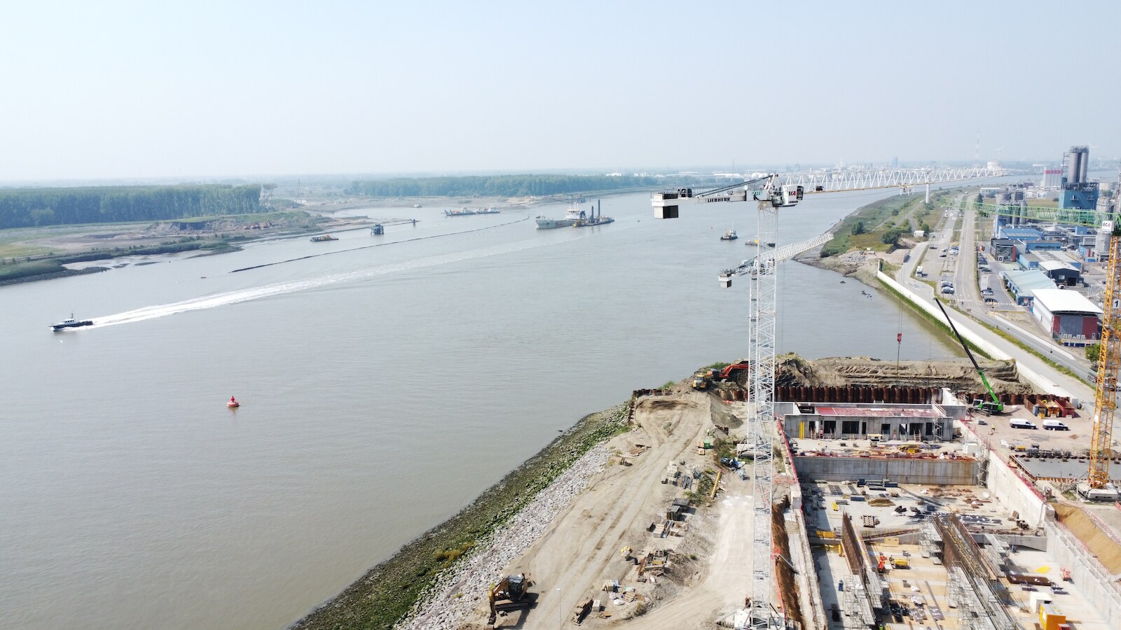 IN BEELD. Nieuwe fase in bouw van de Scheldetunnel: inrit op Antwerpse ...