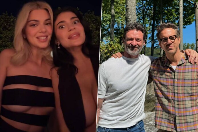 CELEB 24/7. Kendall en Kylie Jenner wagen zich aan een TikTok-trend en Hugh Jackman viert ...