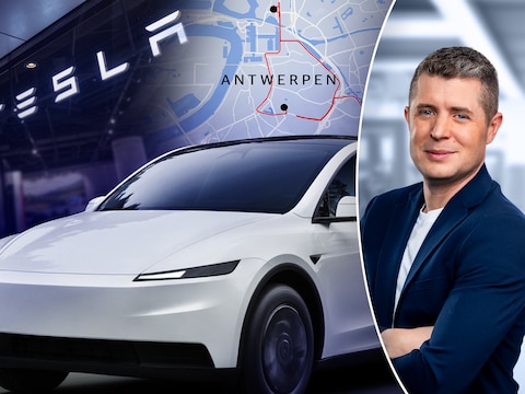 Onze reporter rijdt met de allereerste ‘zelfrijdende’ Tesla op ...