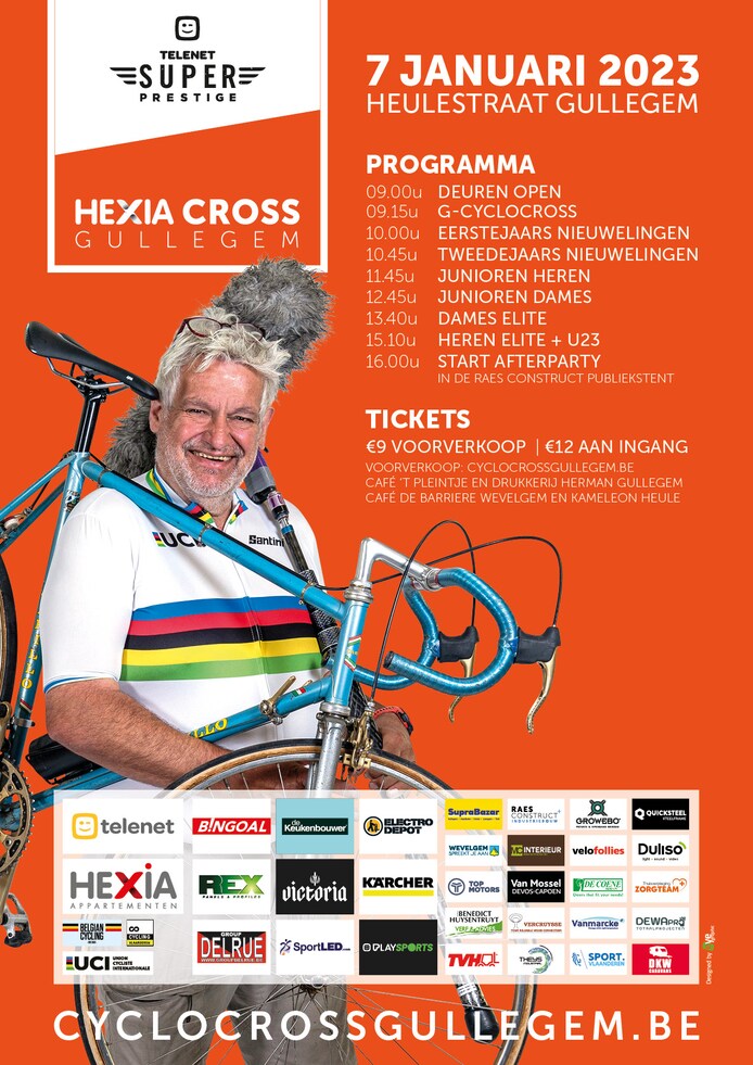 Klankman Pascal Braeckman siert affiche Hexia Cyclocross | Wevelgem ...