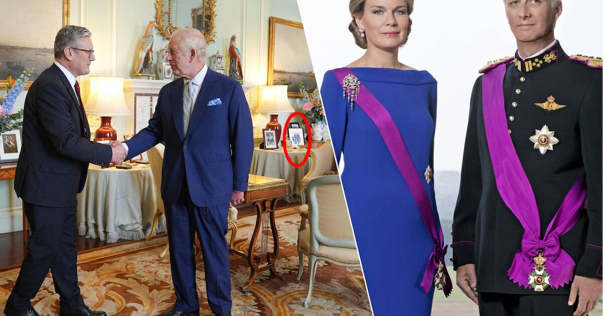 Waarom koning Charles een foto van koning Filip en koningin Mathilde op ...