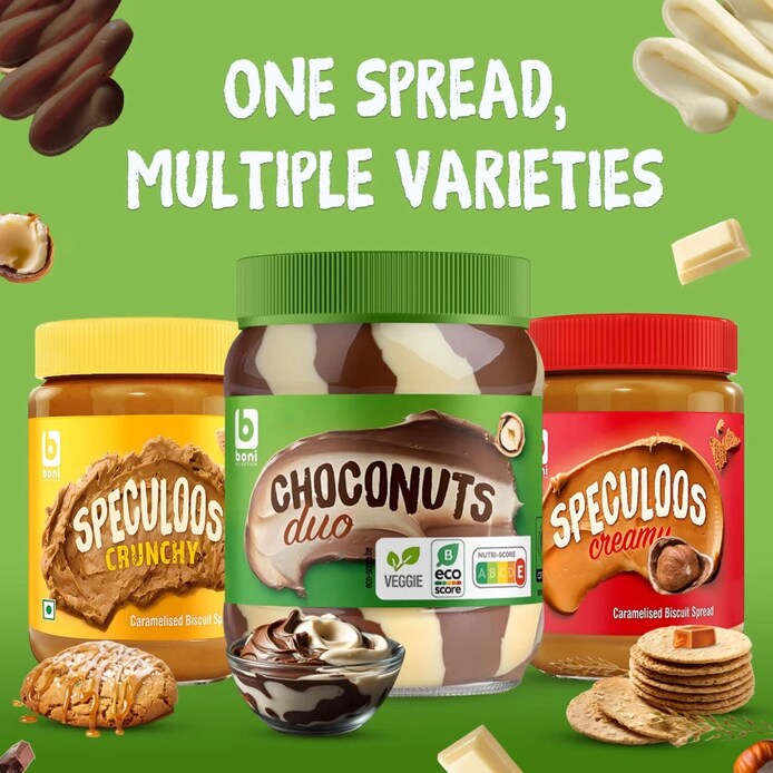Colruyt verkoopt speculoospasta en duochoco van huismerk Boni in India ...